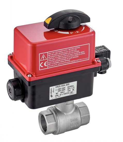 2 PIECES F/F BALL VALVE (58308) WITH FAILSAFE IP66 ELECTRIC ACTUATOR ...