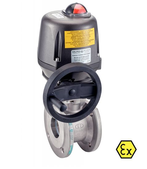 VANNE À BOULE ENTRE BRIDES ISO (58249) AVEC ACTIONNEUR ÉLECTRIQUE ATEX ...