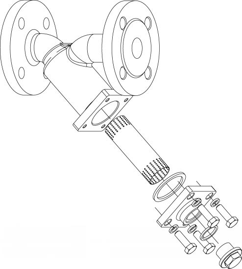 FILTRE À TAMIS EN Y À BRIDES PN16 Inox 316 (Modèle : 58829)